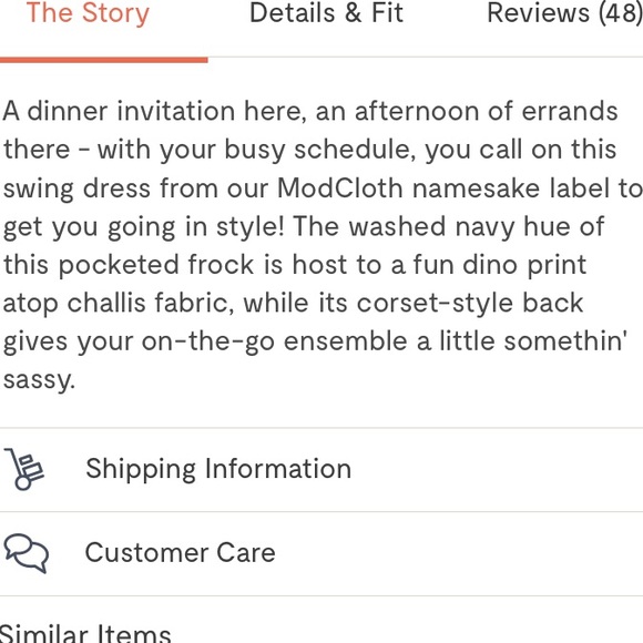 Modcloth | Dresses | Always On The Way Easy Fit Dress In Dinosaur ...